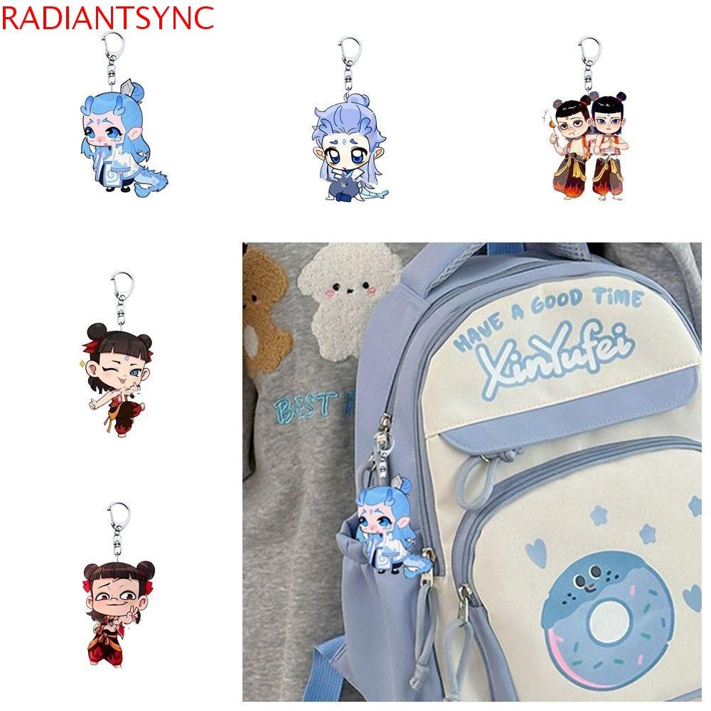 Radiantsync NeZha2 จี้,อะคริลิค Aobing Ne Zha พวงกุญแจ, Creative Trinket Charms อะนิเมะรถพวง ...