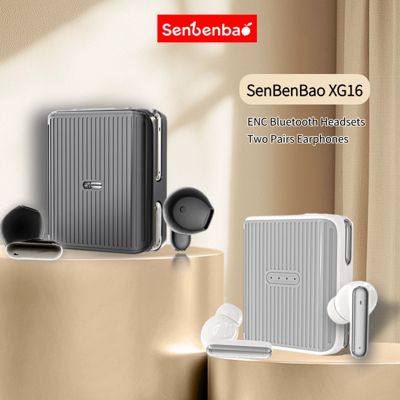 Senbenbao XG16 Original TWS สองคู่หูฟังไร้สายบลูทูธหูฟังกีฬาชุดหูฟัง ...