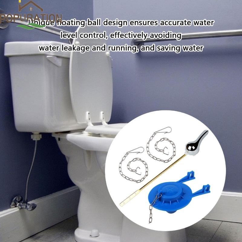 Pop 2 ชิ้นบ้านซีลถัง PVC Flapping ฝาครอบห้องน้ํา Flapper Flush วาล์ว 2 ...