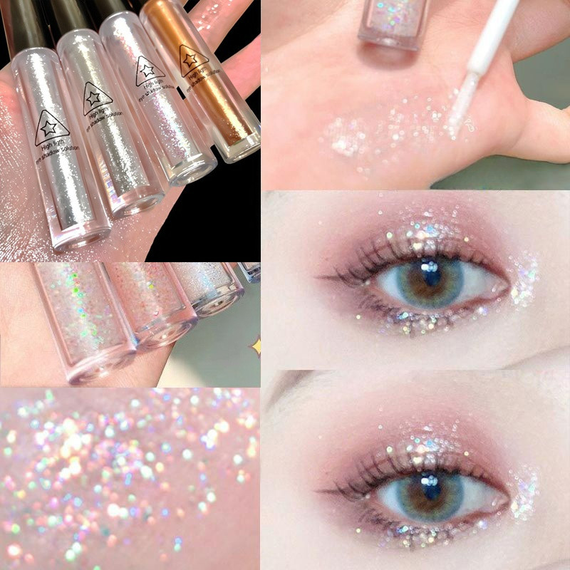 Bobeini กลิตเตอร์อายแชโดว์เหลวครีมอายแชโดว์กันน้ำกลิตเตอร์มุกซึ่งสามารถ ...