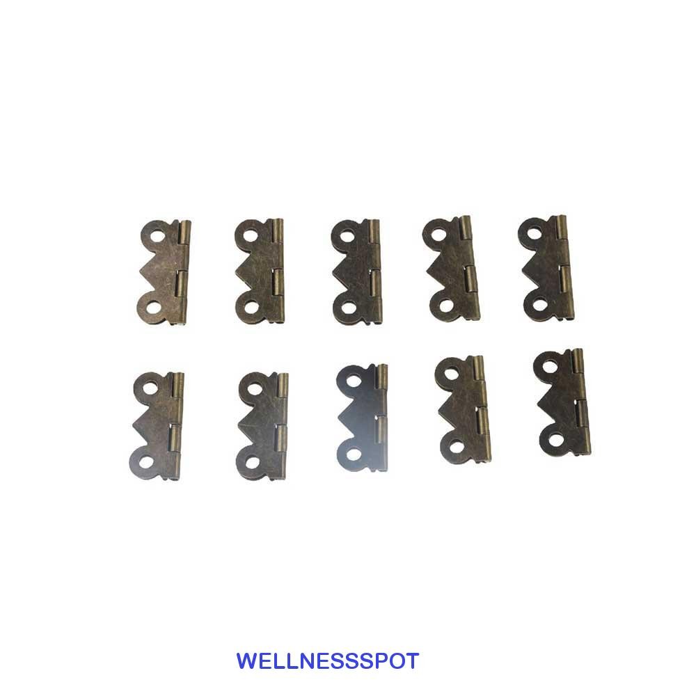 Wellnessspot 10 ชิ้นตู้บานพับผีเสื้อ, บานพับกล่อง Jewellery ตกแต่งวินเทจ, ฮาร์ดแวร์ทองโบราณพร้อม ...