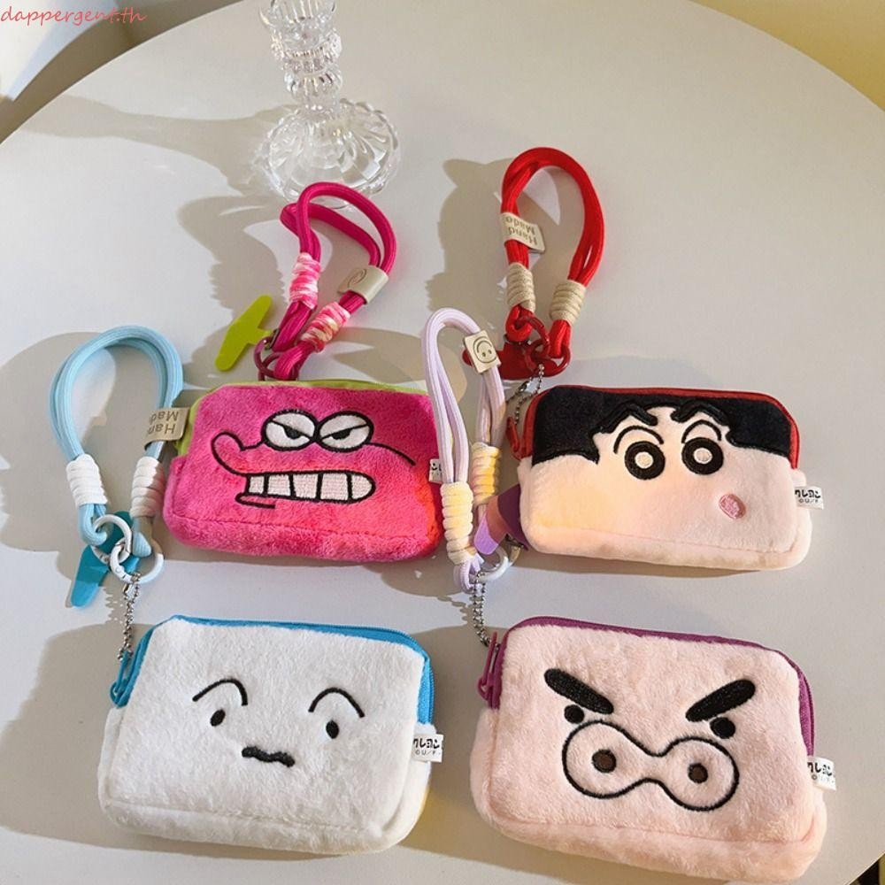 Dappergent กระเป๋าสตางค์เครยอนชินจัง, กระเป๋าสายรัดโทรศัพท์ PVC พร้อมกระเป๋า, Kawaii Multi ...