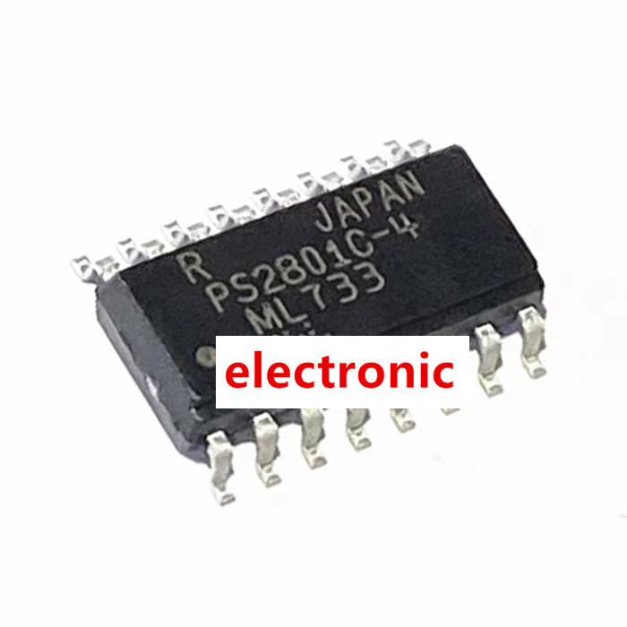 ((1 ชิ้น) ชิ้นส่วนอิเล็กทรอนิกส์ PS2801 PS2801-4 Patch SOP-16 Optocoupler PS2801C-4 ชิป ...