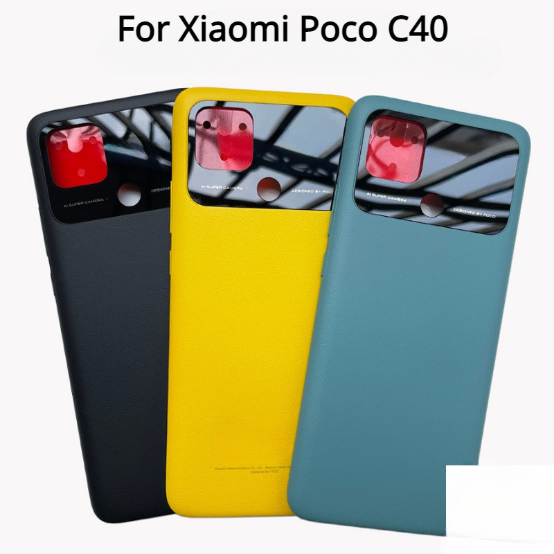 ฝาครอบแบตเตอรี่ สําหรับ Xiaomi Poco C40 220333Qpg เคสด้านหลัง แบบ ...