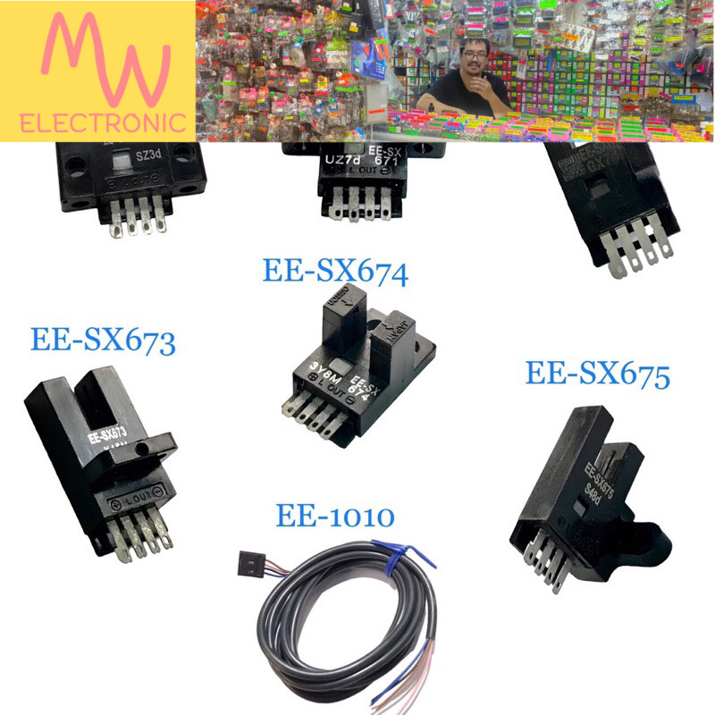 Photo Sensor เซนเซอร์ก้สมปู EE-SX670,671,672,673,674,675 และ EE-1010สาย ...