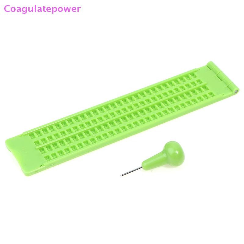 Coa Plastic Braille Writing Slate School แบบพกพาปฏิบัติด้วย Stylus ...