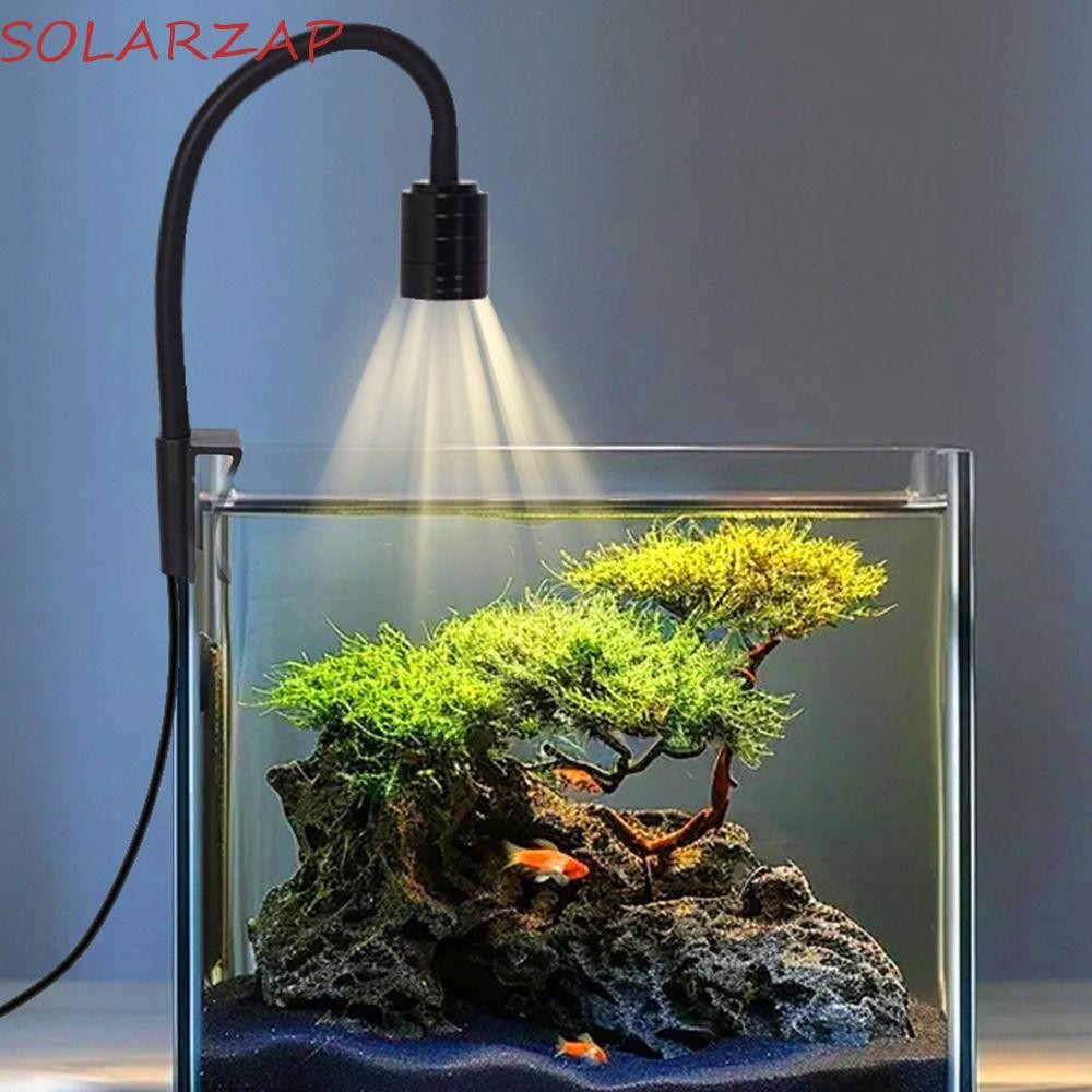 Solarzap Mini Clip-on โคมไฟ, 3W USB Fish Tank Clip Lamp, โคมไฟภูมิทัศน์ ...