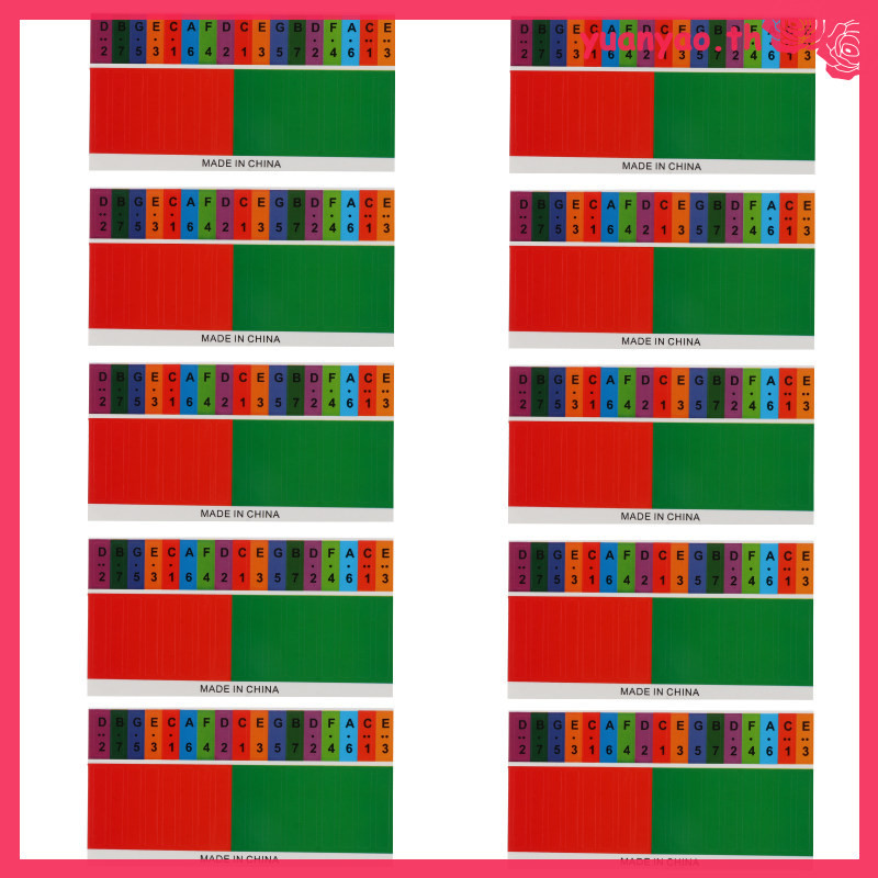 ในสต ็ อก 】 Kalimba 17 Key Note Sticker Thumb Piano Scale Stickers คีย ...