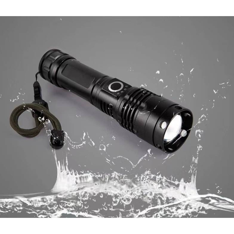 ไฟฉาย Xml T9 Usb Led Zoom Flashlight หลอด Led เลนส สามารถส องได บร เวณ