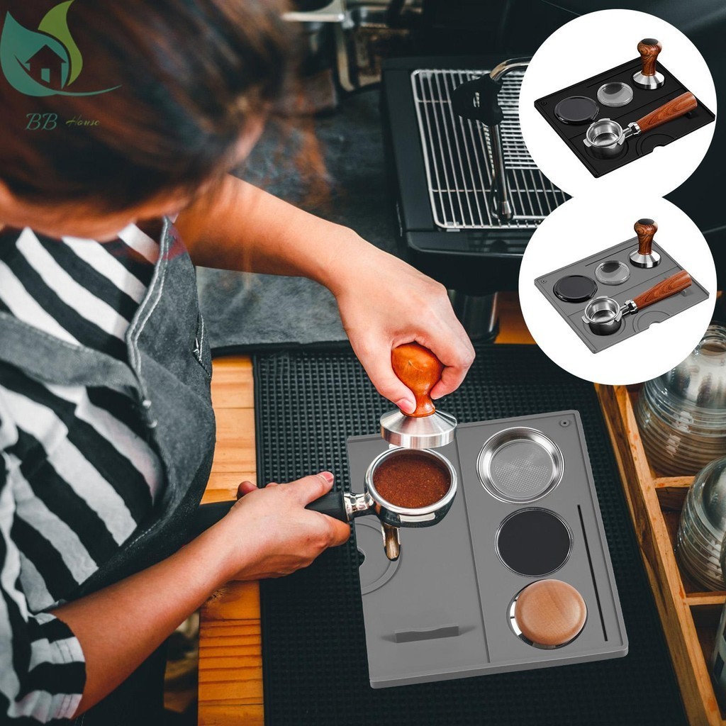 Espresso Tamping Mat เกรดอาหารซิลิโคนกาแฟ Tamp Mat Non-Slip Countertop ...