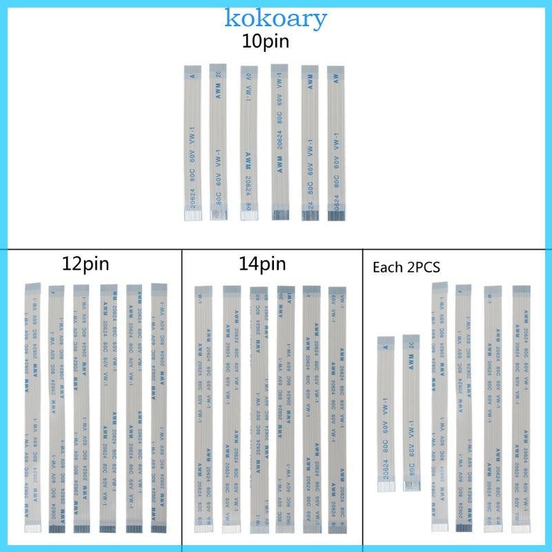 Kok 6-Pack 12 Pin 10 Pin 14 Pin ปุ่ม Flex Ribbon Cable บอร์ดชาร์จ Flex ...