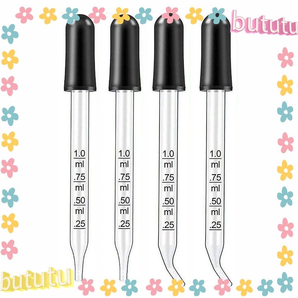Bututu 4 ชิ้น Bent & Straight Tip Eye Dropper, ชุดหยดปิเปตแก้วหนา ...