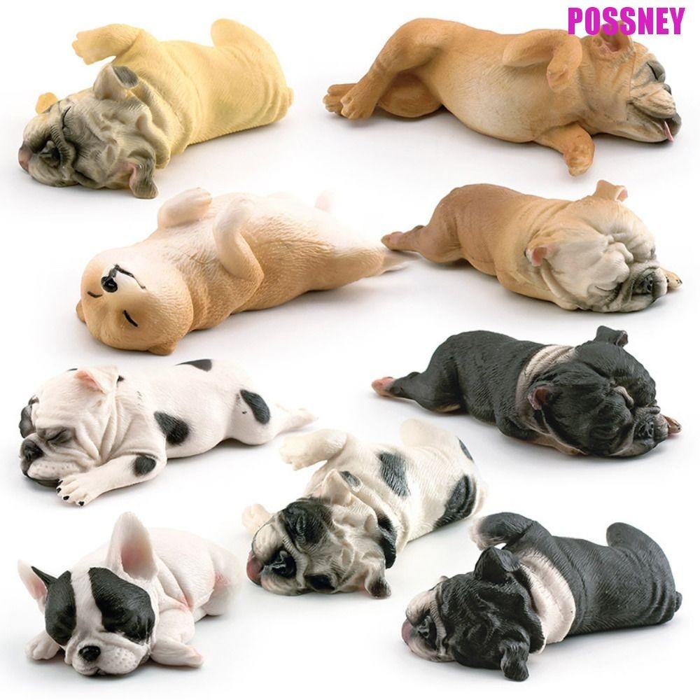 Possney Sleeping Dog Model, Resin Craft Figurine Solid จําลองสุนัข,ตก ...