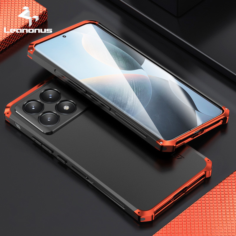 Leanonus โลหะ + PC Hard Case สําหรับ Xiaomi Poco F6 Pro / F5 Pro F6Pro ...