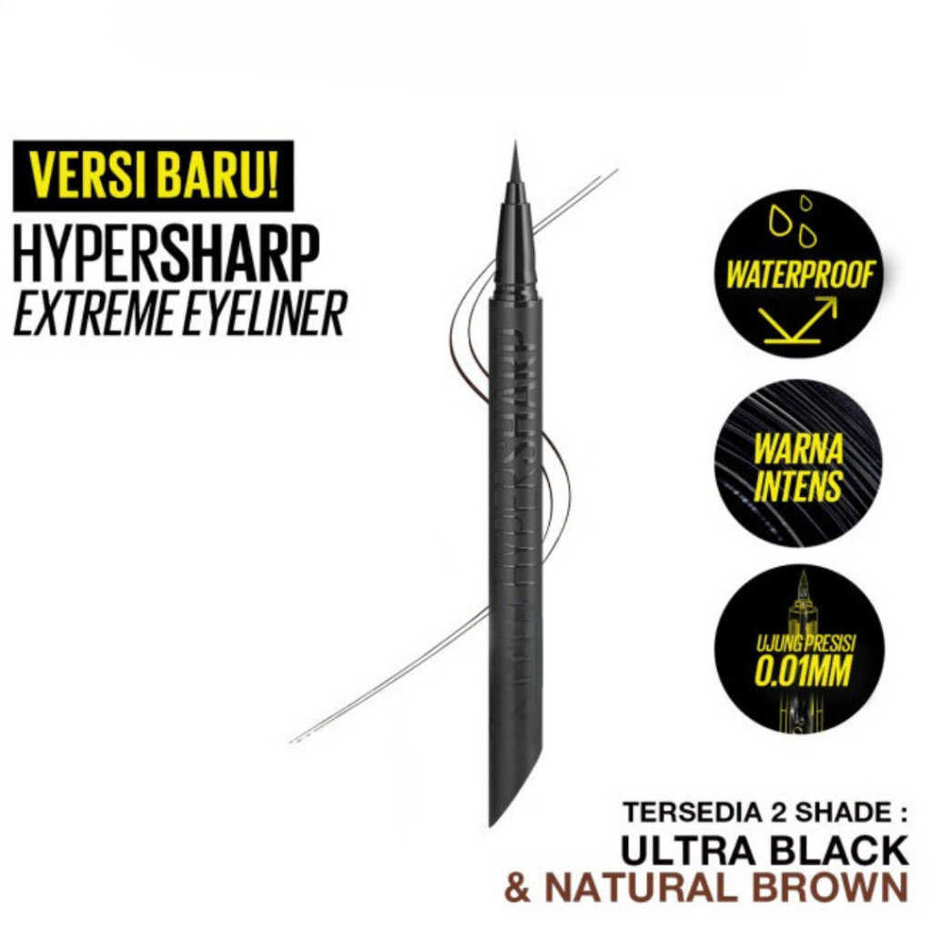 Maybelline Hyper Sharp Extreme Liner เมย์เบลลีน อายไลเนอร์กันน้ำ แบบปาก ...