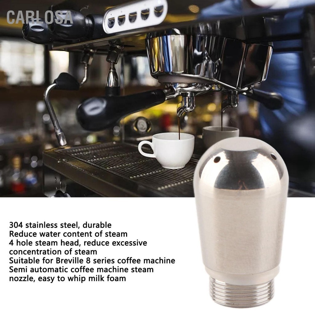 CARLOSA Coffee Machine Steam Nozzle 3 Hole Stainless Steel Replacement ...