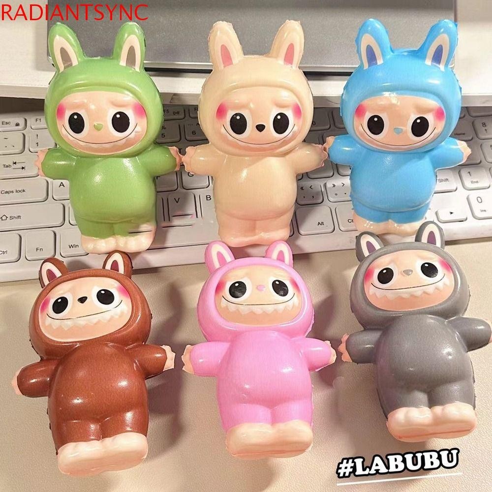 Radiantsync Labubu ของเล่นบีบ,การ์ตูนนุ่ม Labubu ช้า Rebound ของเล่น, Fidget Creative ยืดหยุ่น ...