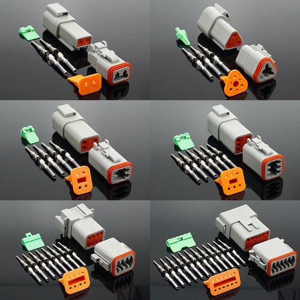1 ชุด DT Conector DT06-2S/DT04-2P 2P 3P 4P 6P 8P 12P กันน้ําเชื่อมต่อไฟฟ้าสําหรับรถยนต์มอเตอร์ ...