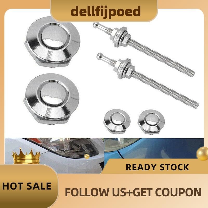 dellfijpoedLong Push Button Quick Release Hood Pins Bonnet Lock Clip ...
