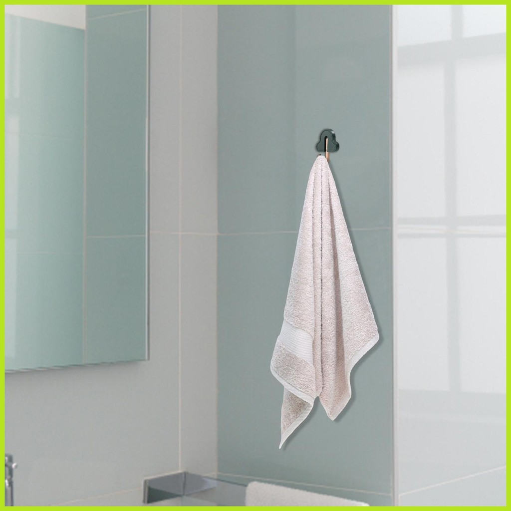 Sticky Wall Hooks Stable Traceless Reusable Coat Hanger ใน Cloud Shape ...