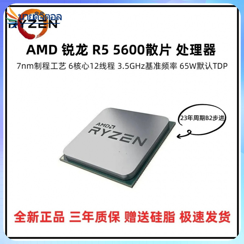 AMD Ruilong R5 5600แผ่นหลวม23ปีคอมพิวเตอร์เดสก์ท็อป B2ใหม่ CPU6 core 12เธรด | Shopee Thailand