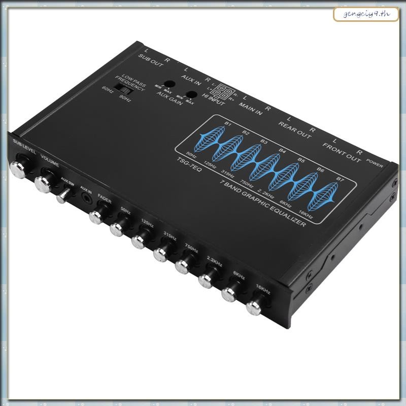 [ZBM] 7 Band Car Equalizer Audio EQ Tuning Crossover Amplifier ...