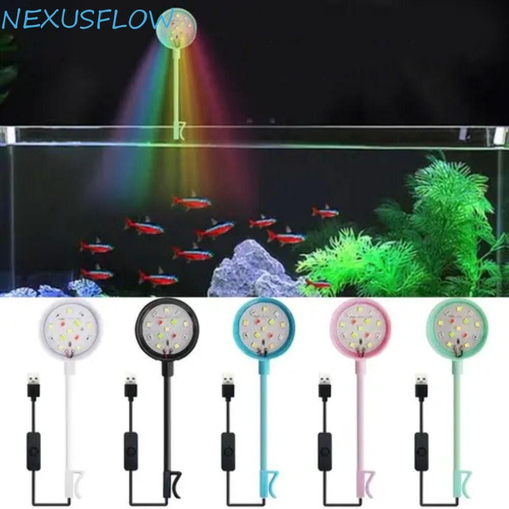 Nexusflow ไฟตู้ปลา, ไฟสี USB-Plug โคมไฟตู้ปลา, อุปกรณ์ตู้ปลาประหยัดพลังงานการหมุน 360 องศา LED ...