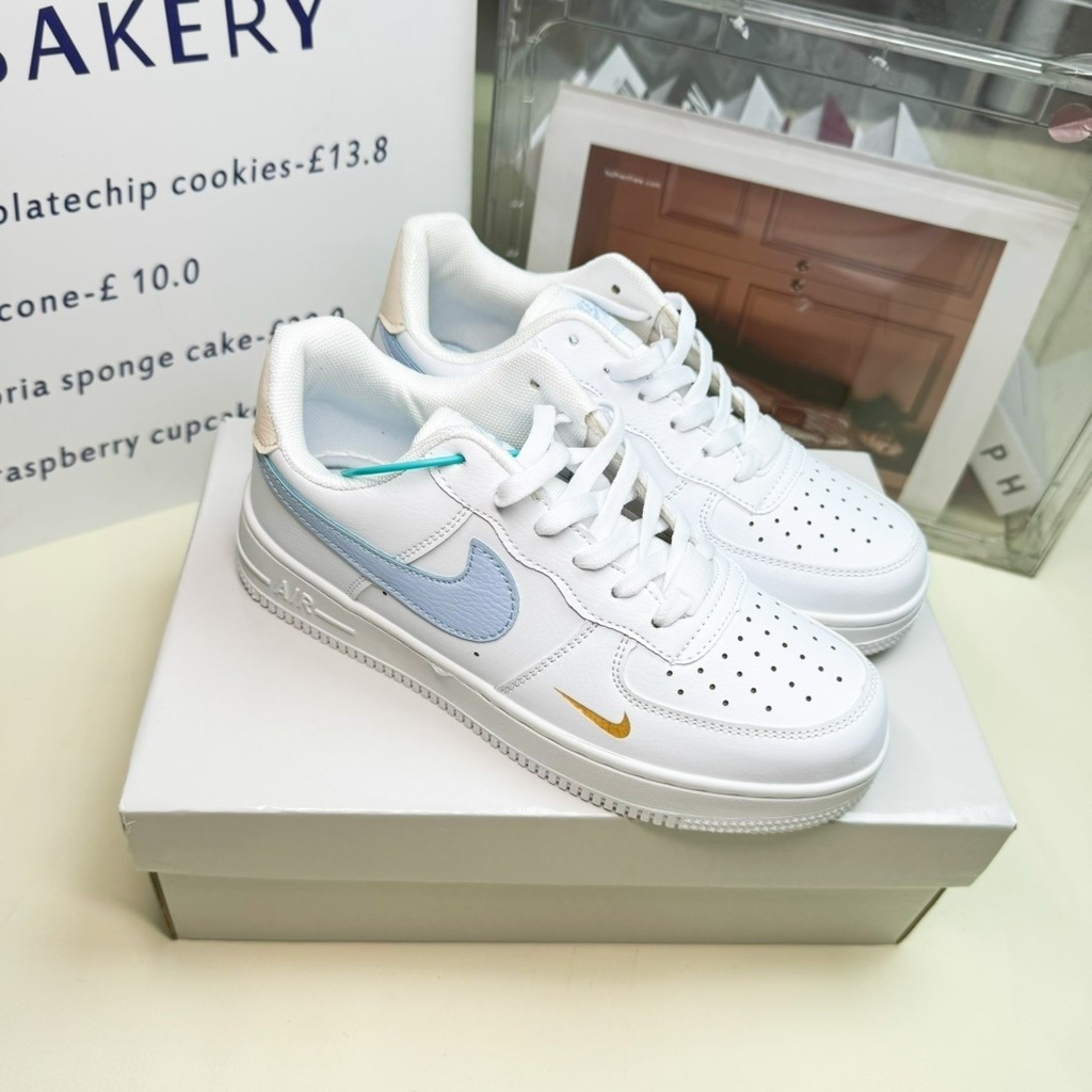 ค้นหาร้อน AF1 Air Force No. 1 Sea Salt Cheese Classic White Blue ins ...