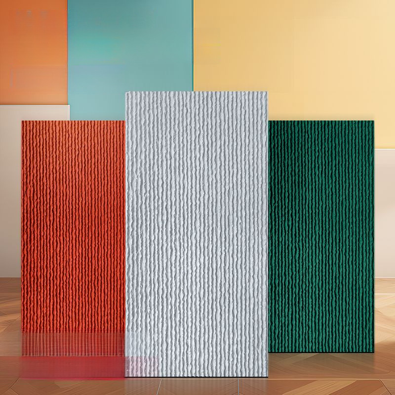 แผ่นผนัง Qianmo สไตล์นอร์ดิก หินเทียม PU ที่ไหลลื่น น้ำหนักเบา สำหรับ ...