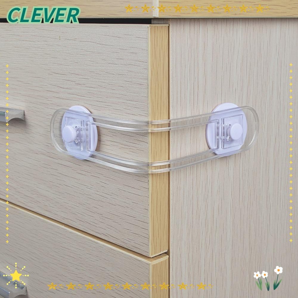 Clever 5 ชิ้น Baby Safety Cabinet Lock หัวเข็มขัดพลาสติก Anti-pinch ...