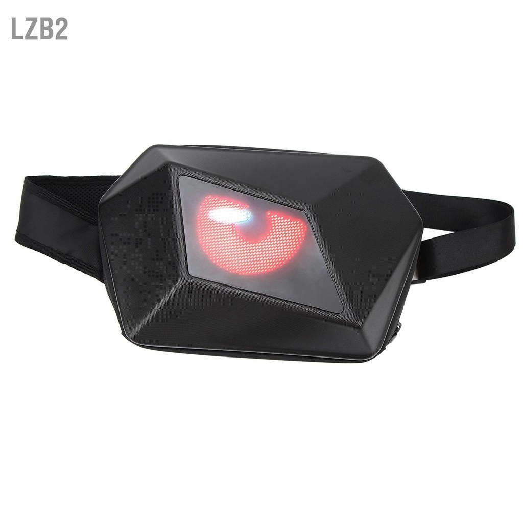 LZB2 จอแสดงผล LED กระเป๋าเป้สะพายหลังพร้อม APP Control สายคล้องไหล่ปรับได้กันน้ำ USB 5V ...