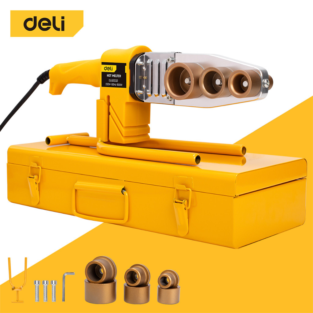 Deli เครื่องมือทำความร้อนไฟฟ้า เครื่องเชื่อมท่อ เครื่องเชื่อมท่อ ...