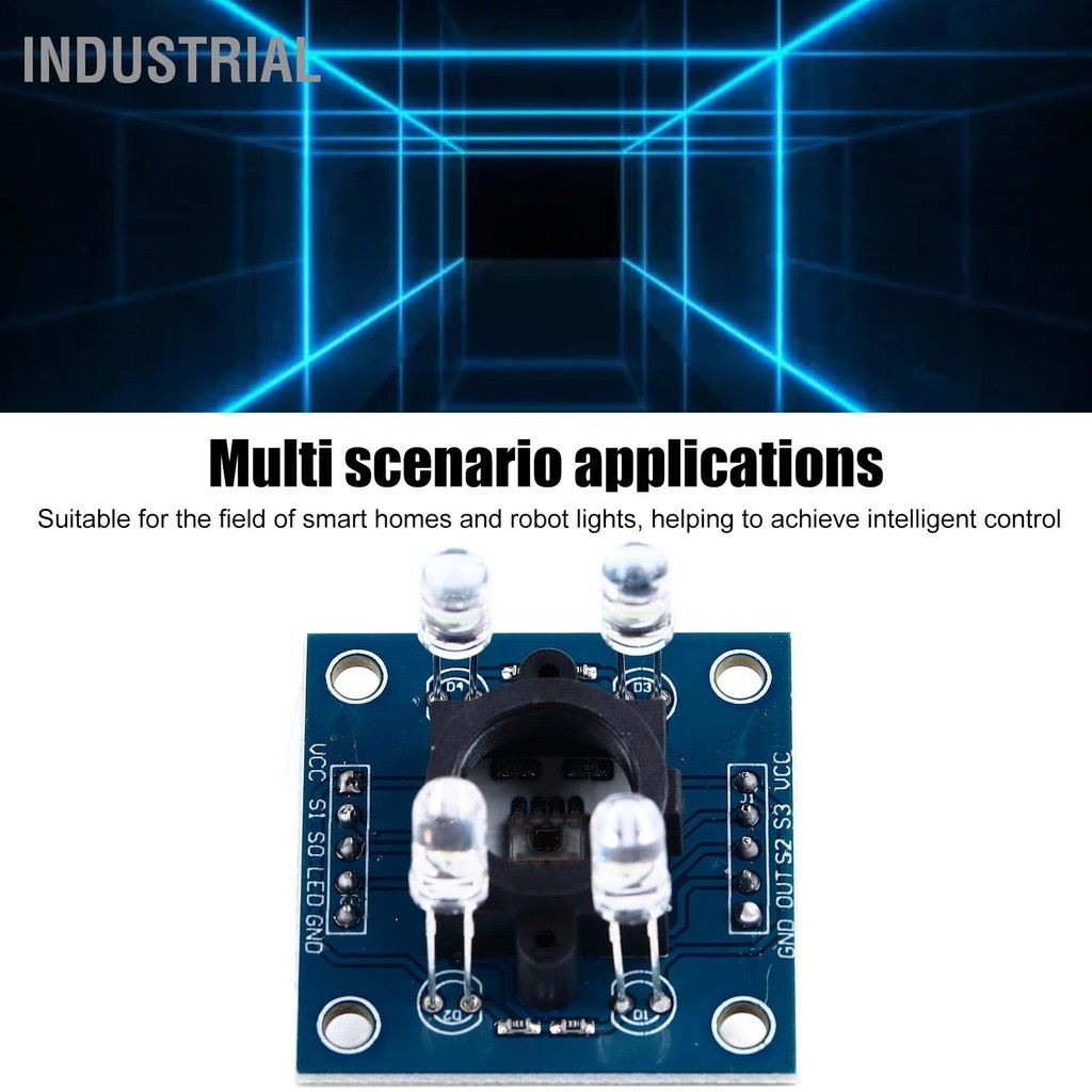 Industrial GY 31 TCS3200 สีเซนเซอร์โมดูลความแม่นยำสูงสี Recognition ...