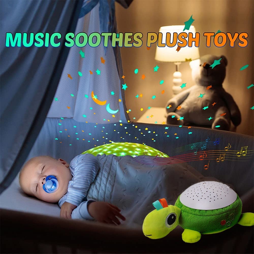 Baby Soothing Animal Light Projector Crying Sensor New Born Baby ...