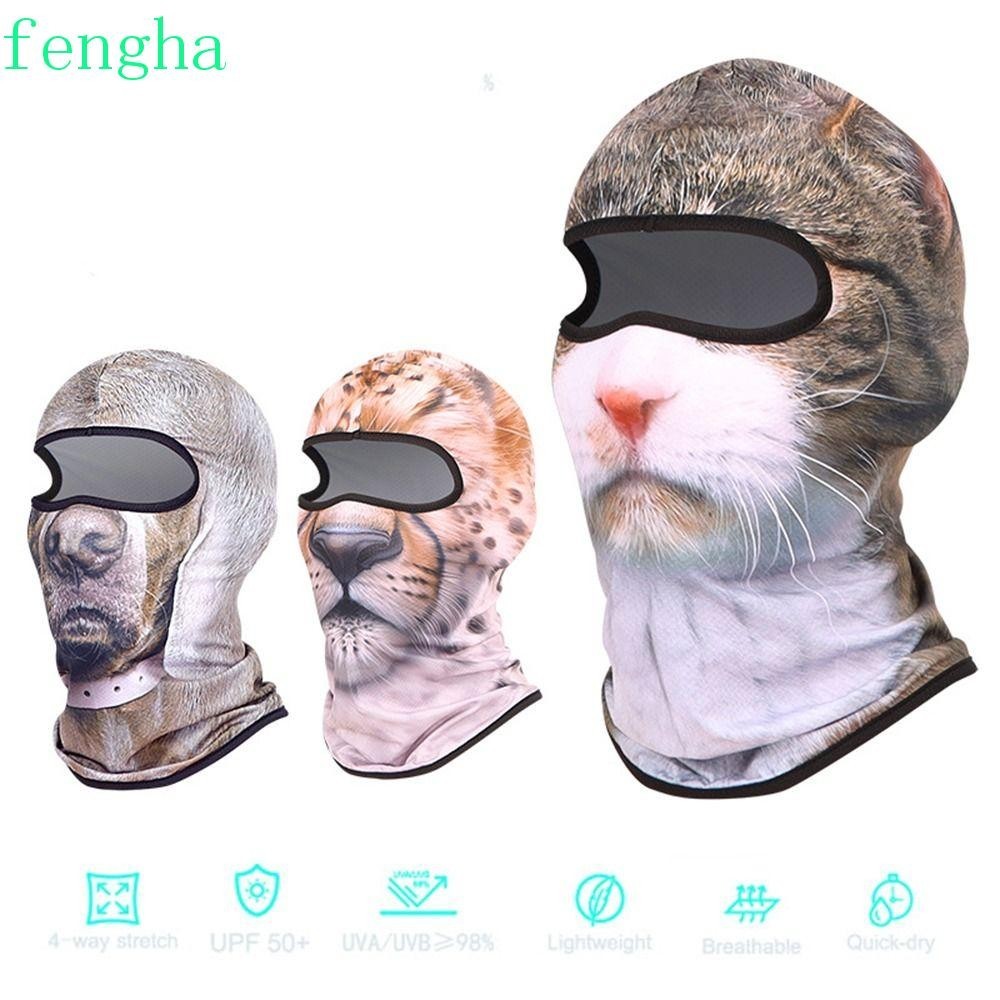 Fengha 3D Animal Face Mask, Full Face Cover แบบพกพา Face Cover, Multi ...