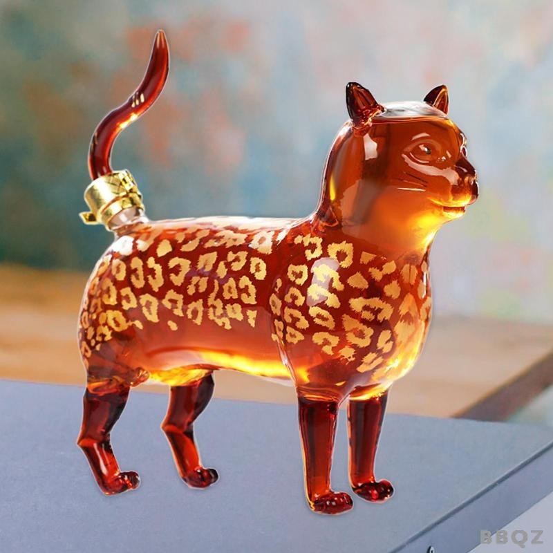 [Bbqz01 ] Cat Whisky Decanter ขวดเหล ้ าแก ้ วแปลกใหม ่ สําหรับของขวัญ ...