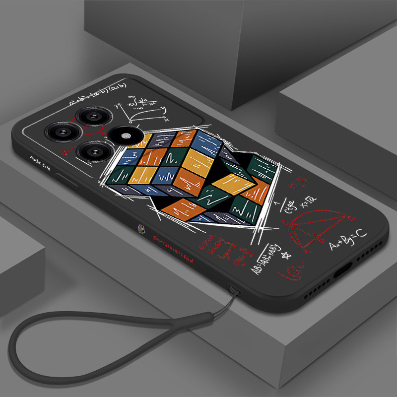 Poco F6 Pro กรณี Magic Cube ซิลิโคนนุ ่ มสําหรับ Xiaomi Redmi Poco F6 X6 X5 Pro F5Pro F6Pro ...