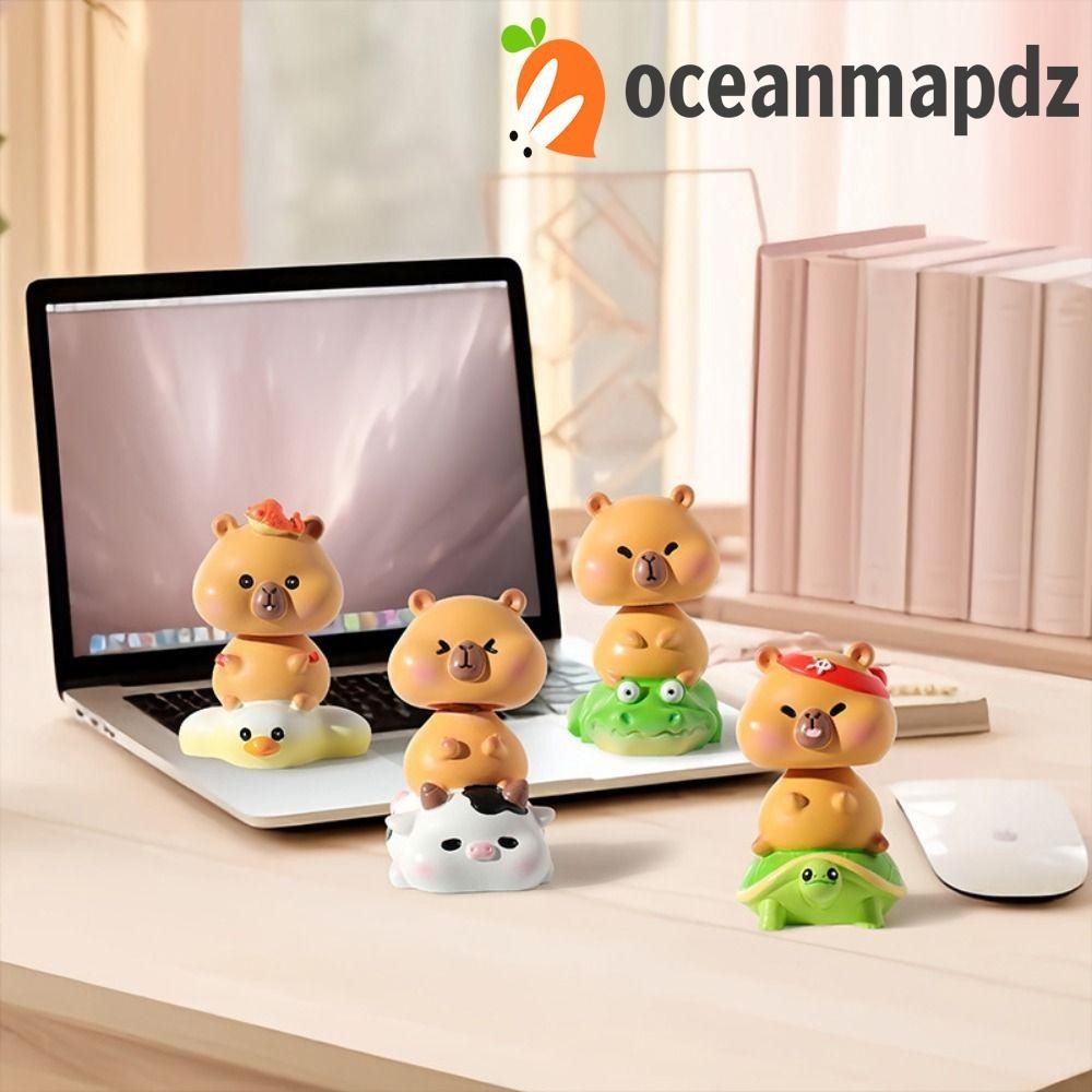 Oceanmapdz Capybara รูปของเล่น, สัตว์ Capibara จําลองสัตว์ Capibara รุ่น, ตกแต่งบ้านรูปการ์ตูน ...