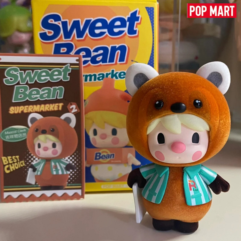 Pop Mart Sweet Bean Supermarket Series 2 Hidden Sweet Bean Mascot Clerk ...