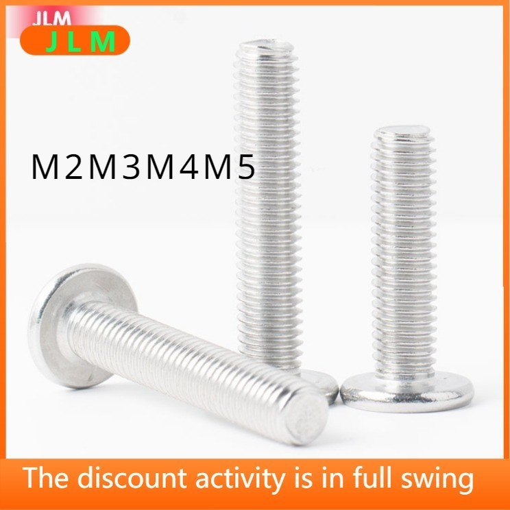 ((JLME) สกรูหัวแบนขนาดใหญ่ CM สกรูคอมพิวเตอร์ M2M3M4M5 304 สแตนเลสสตีล Phillips สกรูหัวแบน ...