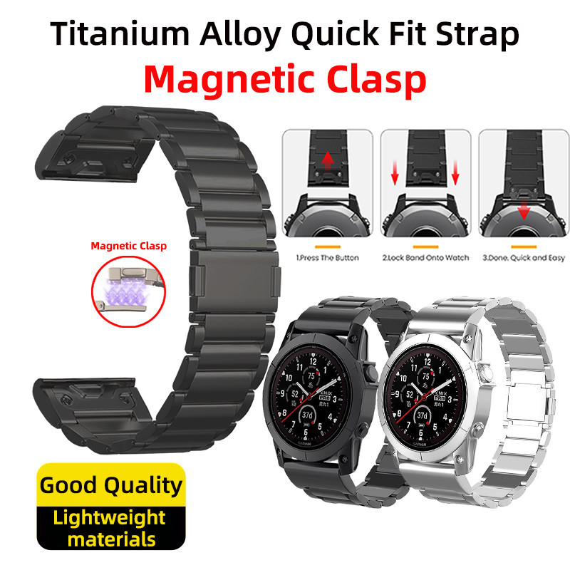 26 มม.22 มม.โลหะน้ําหนักเบาสายไทเทเนียมแม่เหล็ก Clasp สายรัดข้อมือ ...