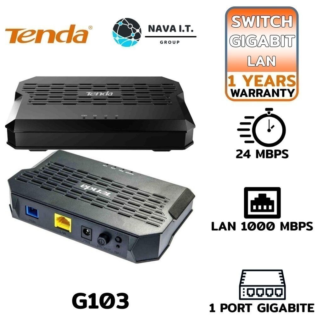 🛵มีส่งด่วน💨 TENDA G103 GPON OPTICAL NETWORK TERMINAL-IN WIRELESS ROUTER ...