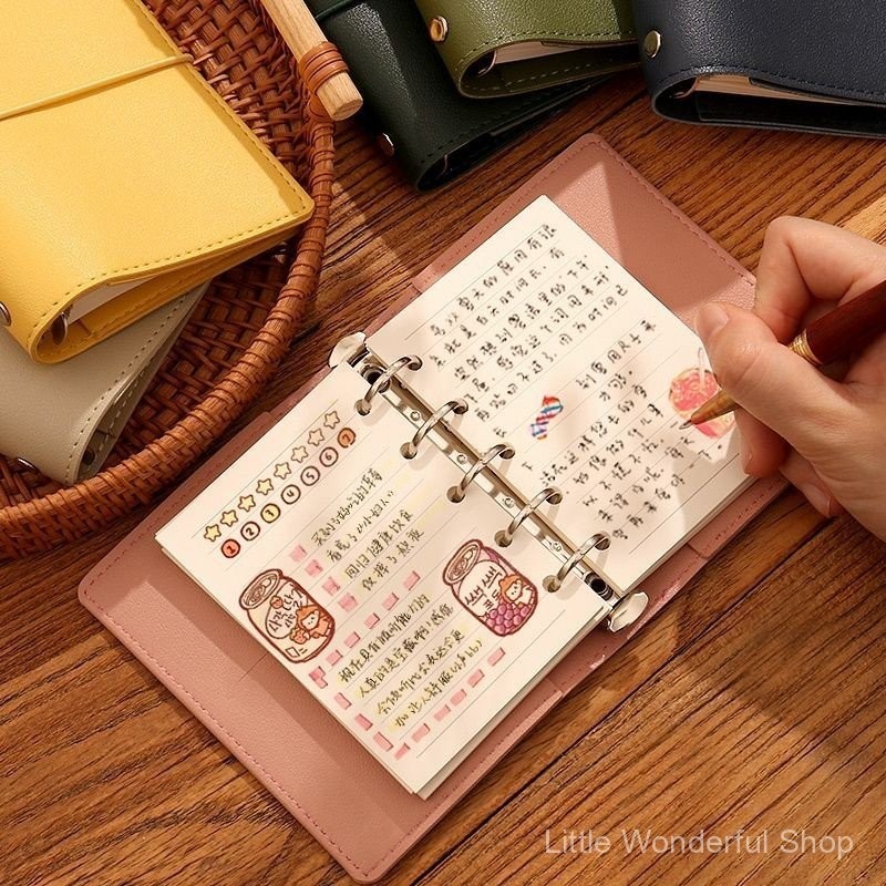 ⭐⭐M5 Loose-leaf Notebook Strap Inner Core Shell Portable Small Pocket ...