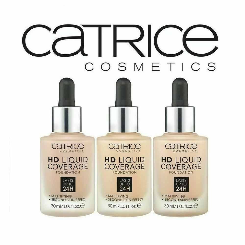 Catrice HD Liquid Coverage Foundation 24h Alkaline Oil, Smooth Skin ...