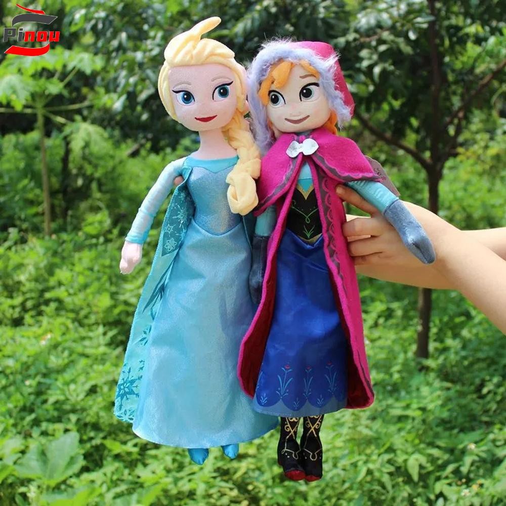ตุ๊กตา PINOU Anna Elsa 40/50 ซม. Snow Queen ของเล่นตุ๊กตาแช่แข็ง ของ ...
