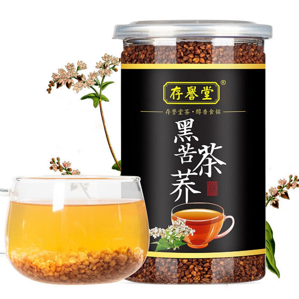 Black Tartary Buckwheat Tea Grain Tea ชาสมุนไพร 500g/กระป๋อง Premium ...