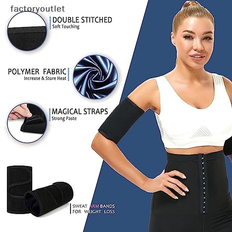 Flth 1 คู่ผู้หญิงแขน Shapers Trimmers การบีบอัดซาวน่าเหงื่อ Body Shaper ...