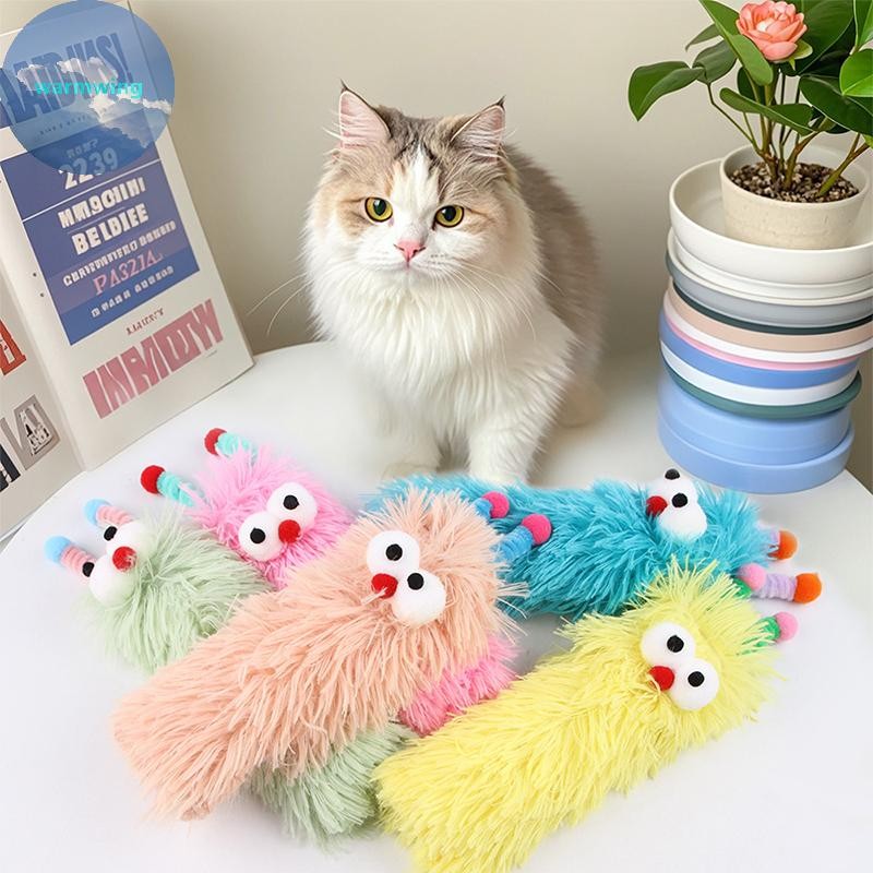 Warmwing Creative Caterpillar ทนต่อการขีดข่วนกัด Catnip ของเล่นแมวสัตว์เลี้ยง Interactive ของ ...