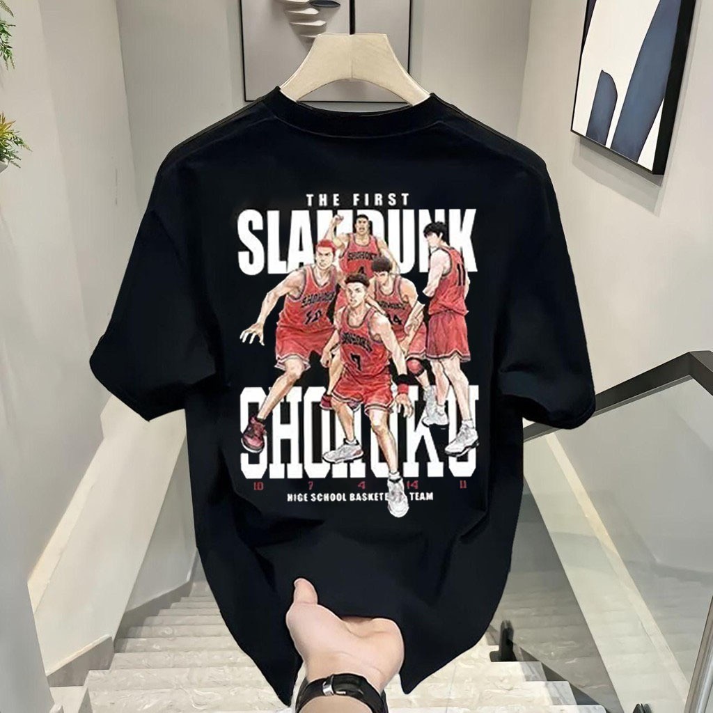UT shop เสื้อยืดOversize "Slam Dunk" t shirt cotton100%แขนสั้น คอกลม พิมพ์ลาย พลัสไซส์ เสื้อ ...