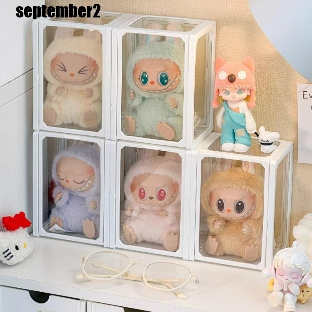 Siptember Labubu Figures Doll Display Box, Jewelry Display Cartoon ...